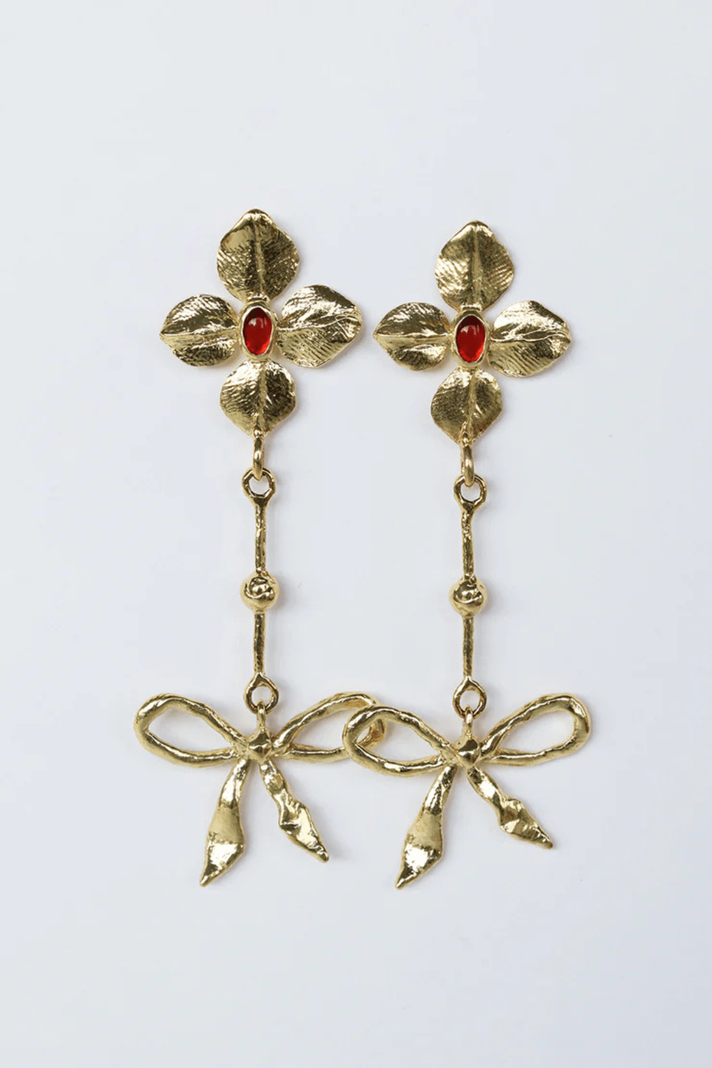 ORAC Willow Bows Golden Earring | Eliza Faulkner Designs Inc.